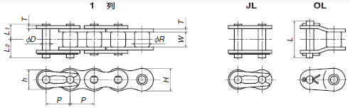 RS40-AS-1 詳細情報 - ステンレスドライブチェーンAS仕様