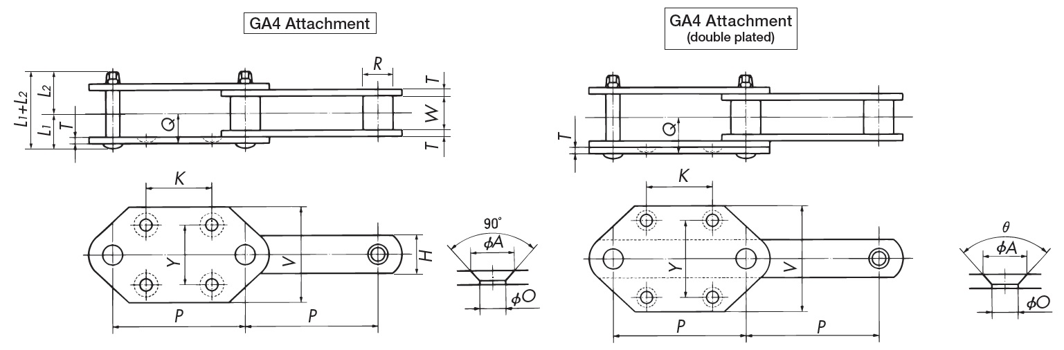 B12006S Detailed Information - Bucket Elevator Conveyor Chain