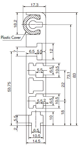 RF2040VRP-PR1 Detailed Information - Plastic rail