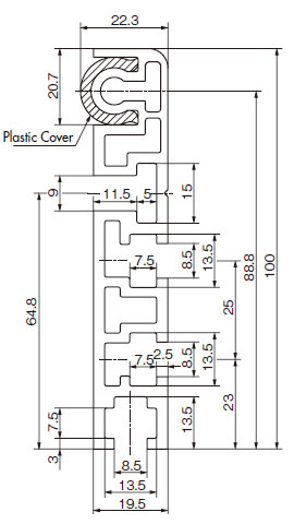 RF2050VRP-PR1 Detailed Information - Plastic rail