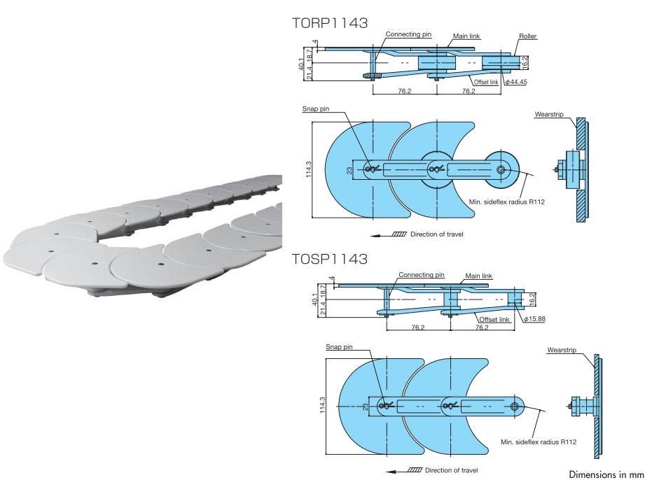 TORP・TOSP Detailed Information - Plastic top chain TORP・TOSP