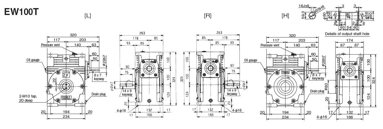 EW100T50L Detailed Information - Reducers