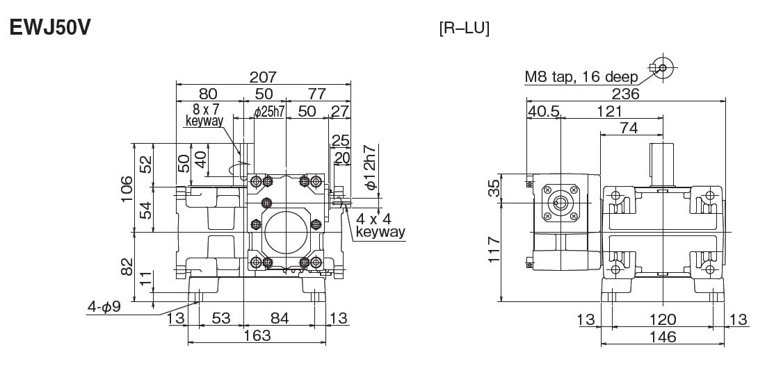 EWJ50V250R-LD Detailed Information - Reducers