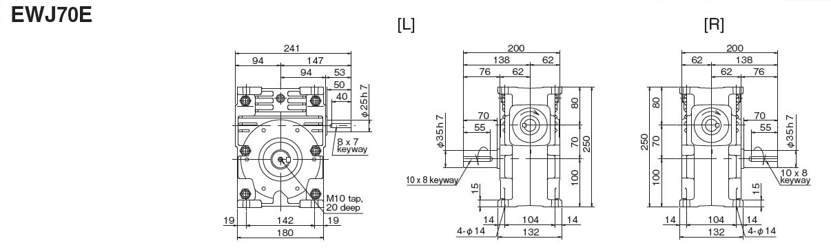 EWJ70E50L Detailed Information - Reducers