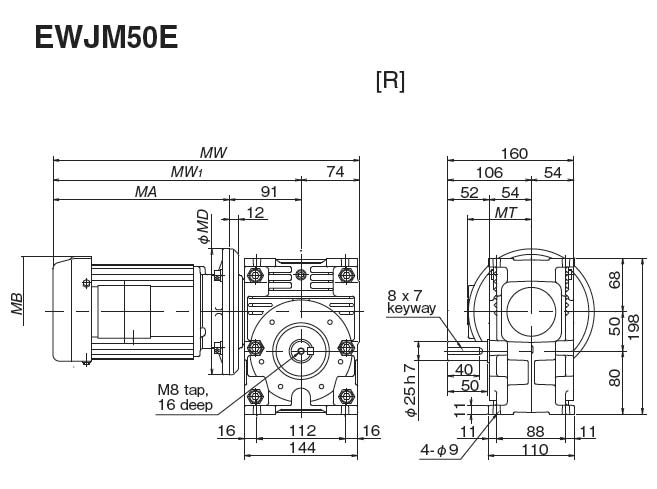 EWJM50E10L075S Detailed Information - Reducers