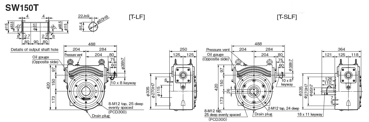 SW150T15LF Detailed Information - Reducers