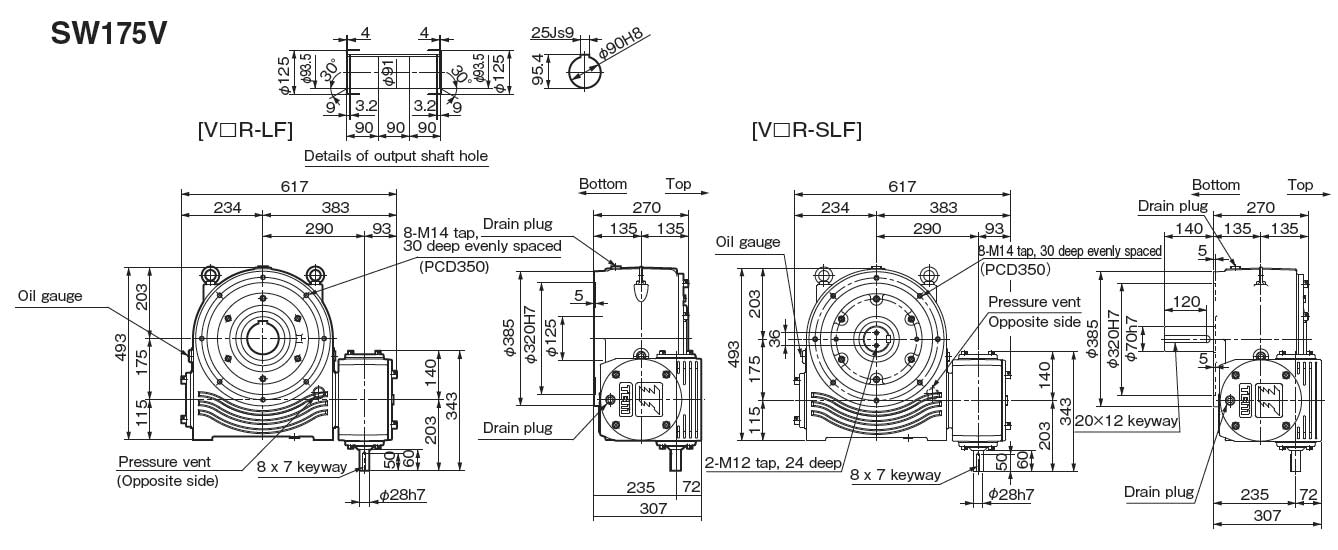 SW175V150L-RF Detailed Information - Reducers