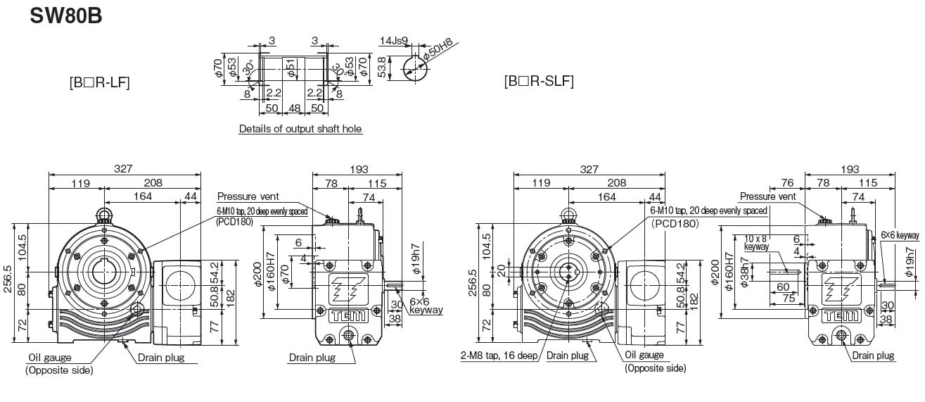 SW80B800L-RF Detailed Information - Reducers
