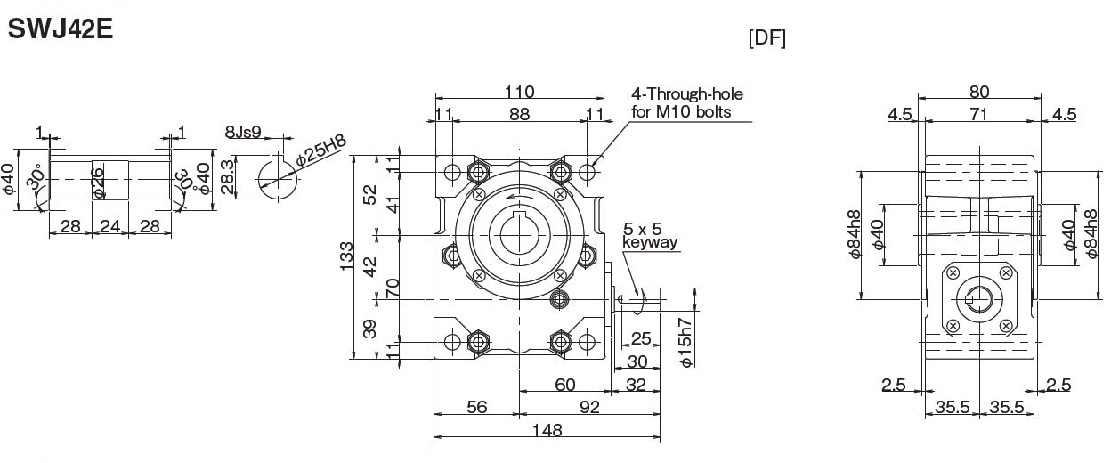 SWJ42E10DF Detailed Information - Reducers