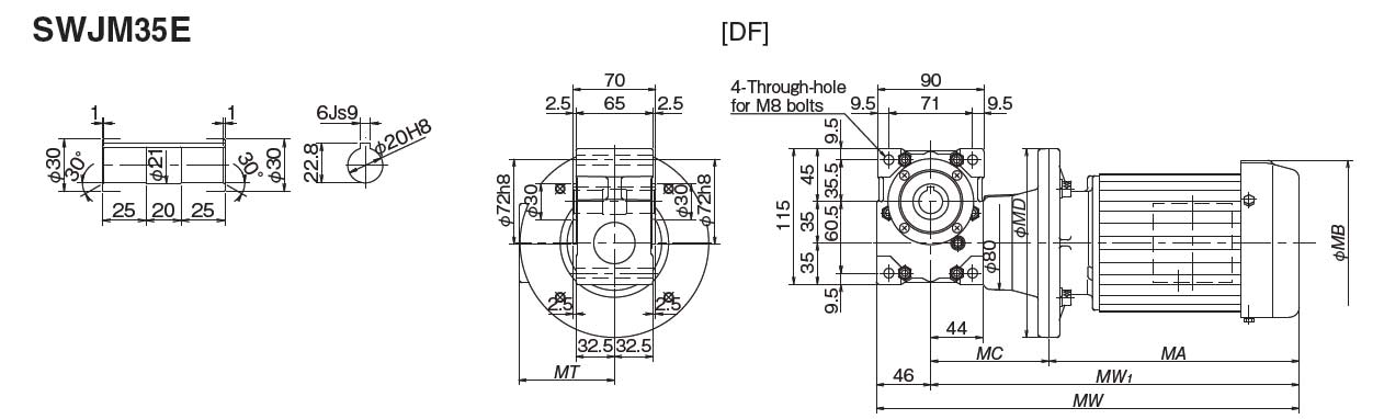 SWJM35E20DF020S Detailed Information - Reducers